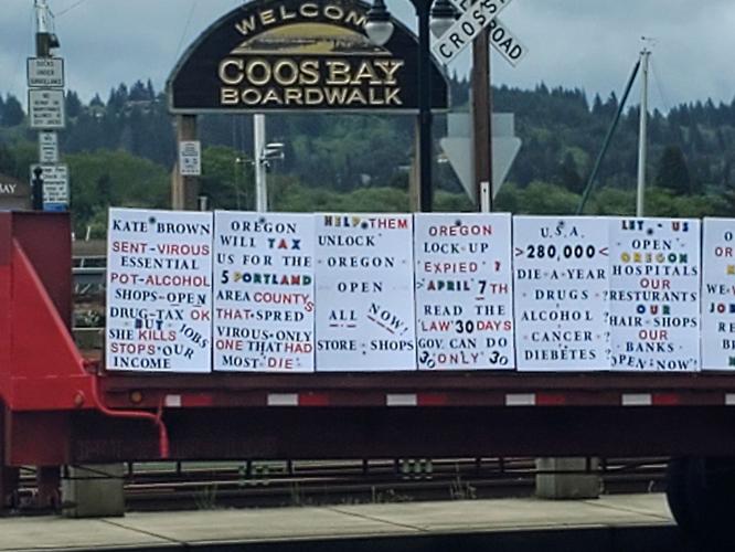 Reopen Rally takes place in Coos Bay | Local News | theworldlink.com