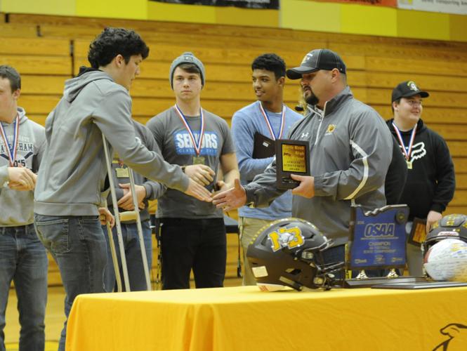 North Bend High School celebrates football championship | Photo ...