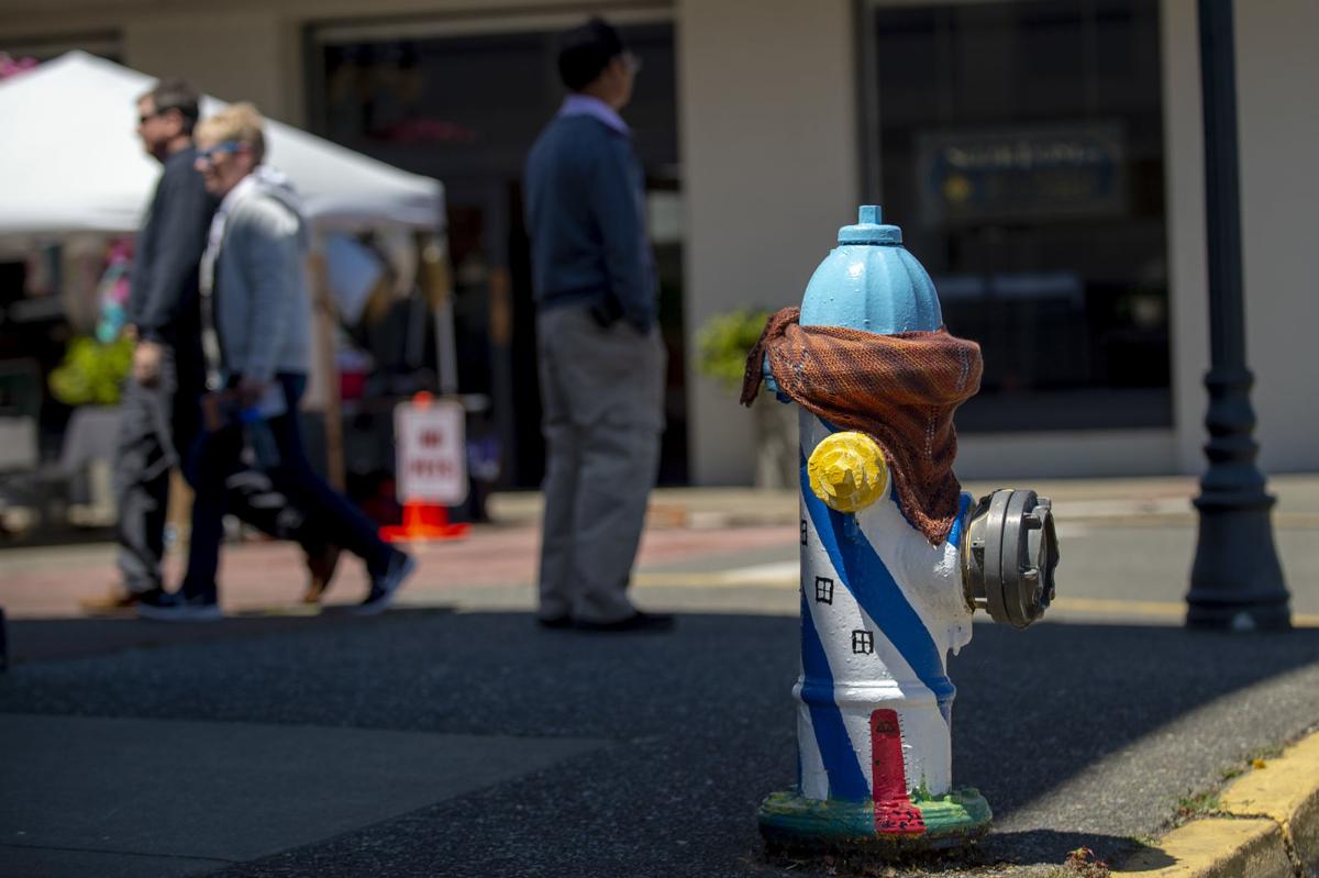 Colorful, ocean-inspired fire hydrants painted for beautification ...