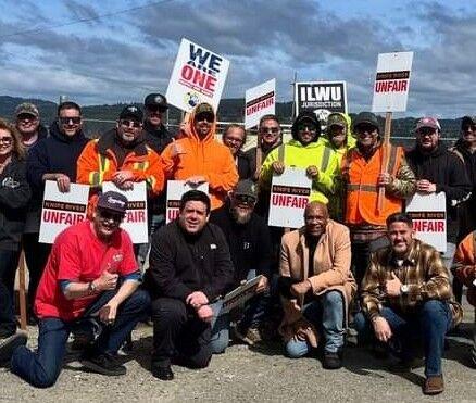 ILWU Picket Ko-Kwel Wharf after no contact from Port’s operators ...