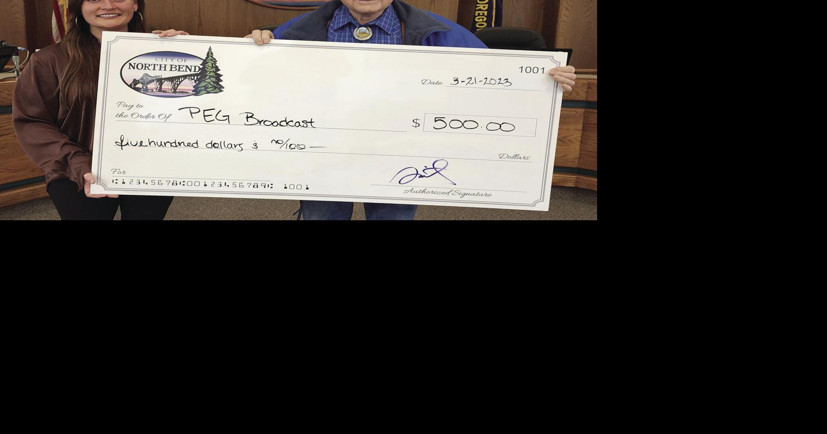 PEG receives grant from North Bend | Local News | theworldlink.com