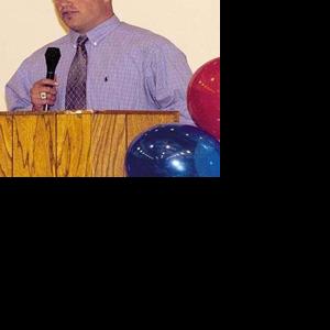 Keynote speaker Josh Line addresses the crowd during the seventh-annual ...