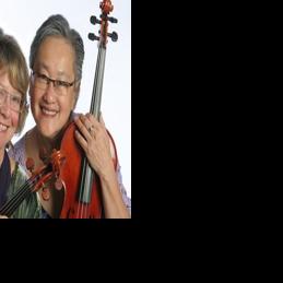 Madrona Viola Duo provides music for visitors at Wine Walk, Coos Art ...