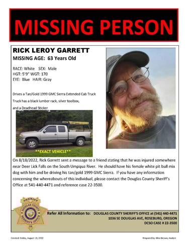 Rick Garrett Found Safe - No Longer Missing | Local News | theworldlink.com