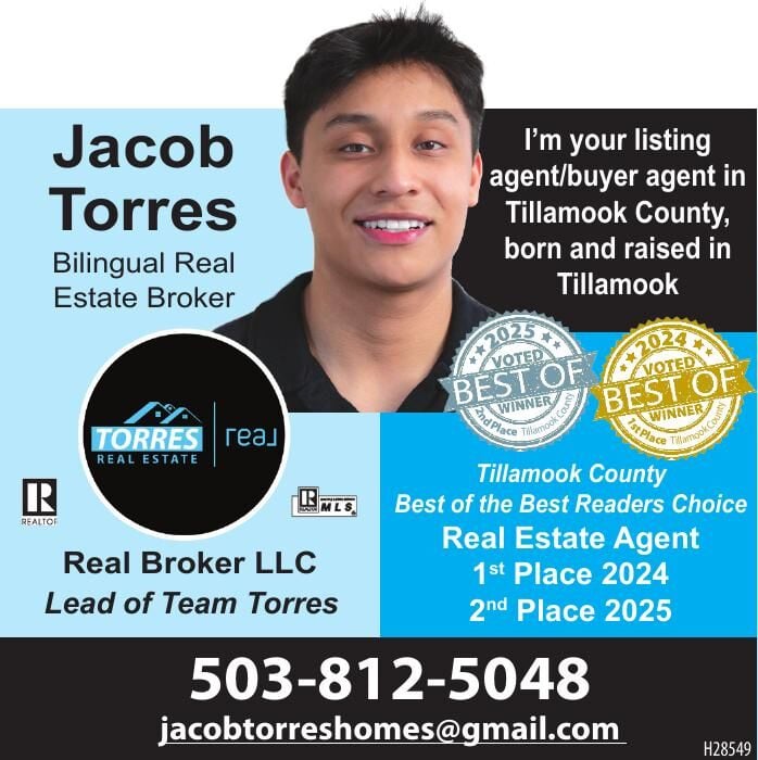 Jacob Torres Real Estate Broker LLC | Ads | tillamookheadlightherald.com
