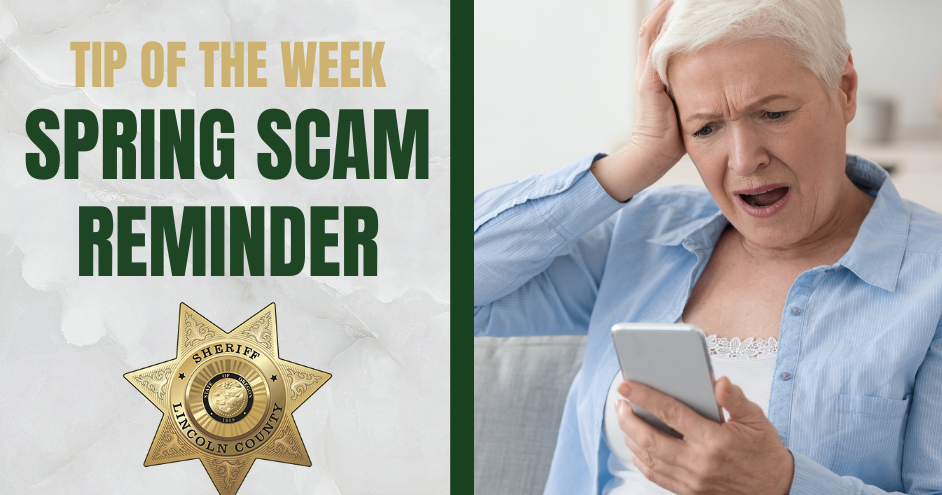 Sheriff's Tip of the Week: Spring Scam Reminder | News ...