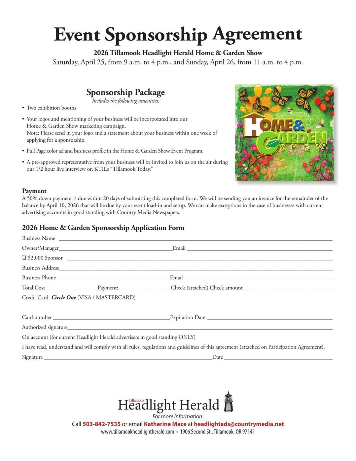 2026 H&G Sponsorship Agreement.pdf | | tillamookheadlightherald.com