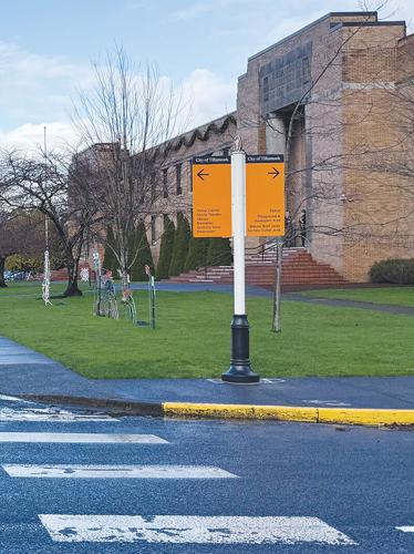 New pedestrian signs installed in Tillamook | News ...
