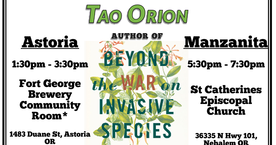 Book talk and "Eat The Invaders" dinner | Community ...