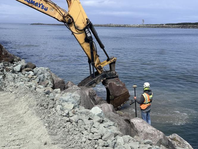South jetty repair work ahead of schedule | News ...