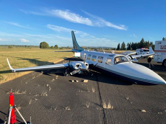Landing Gear Failure: Aircraft lands, pilot escapes injury | News ...