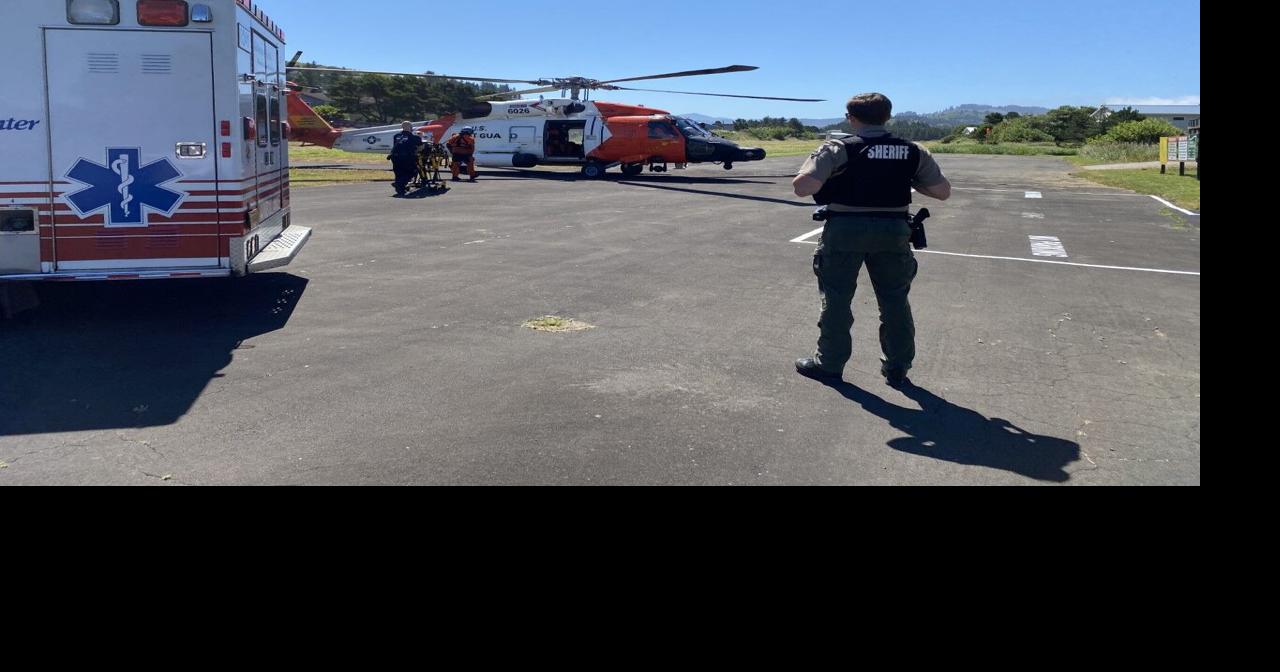Coast Guard helicopter crew hoists two from Pacific City coast | News ...