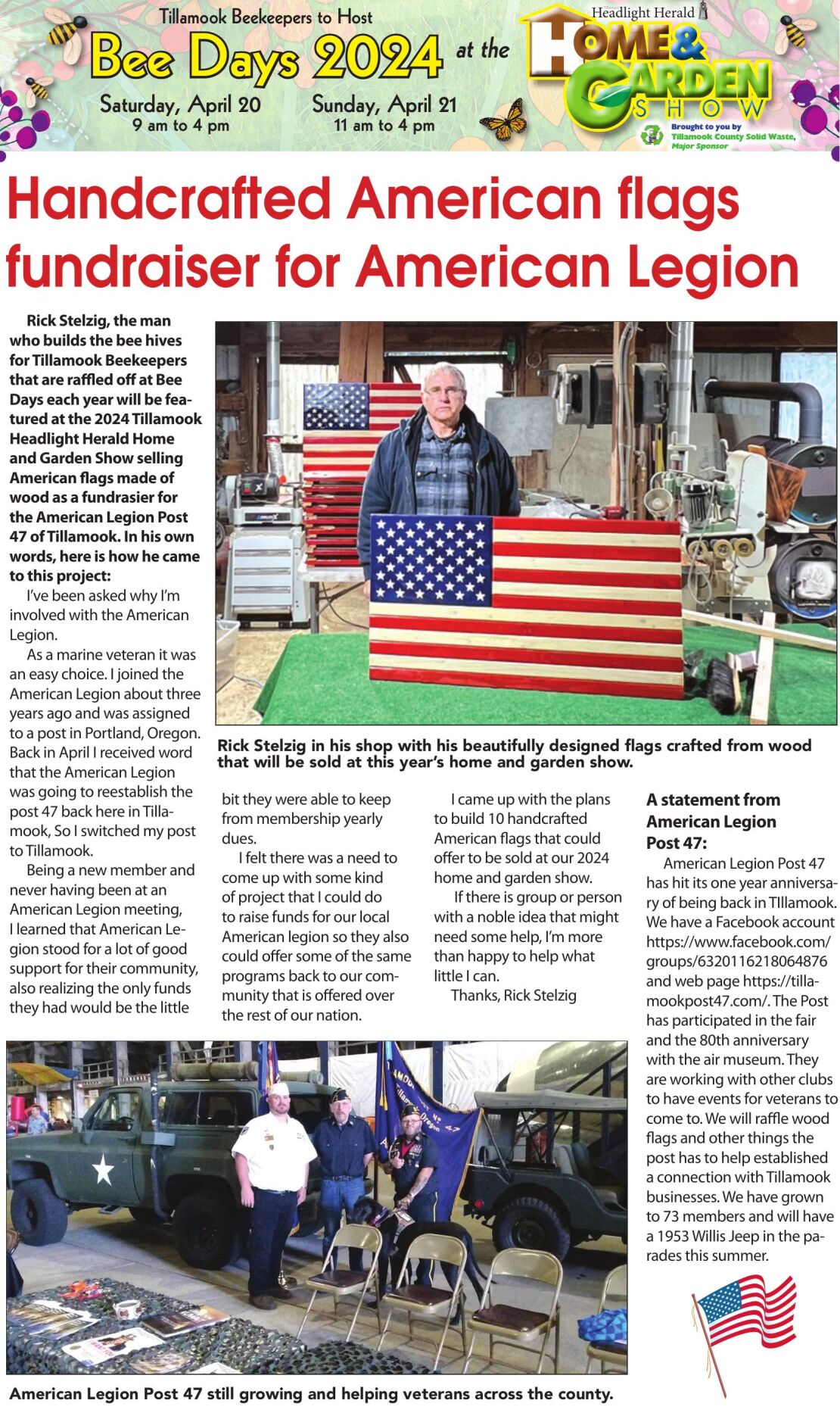 2024 Landing pg Flags American Legion | | tillamookheadlightherald.com