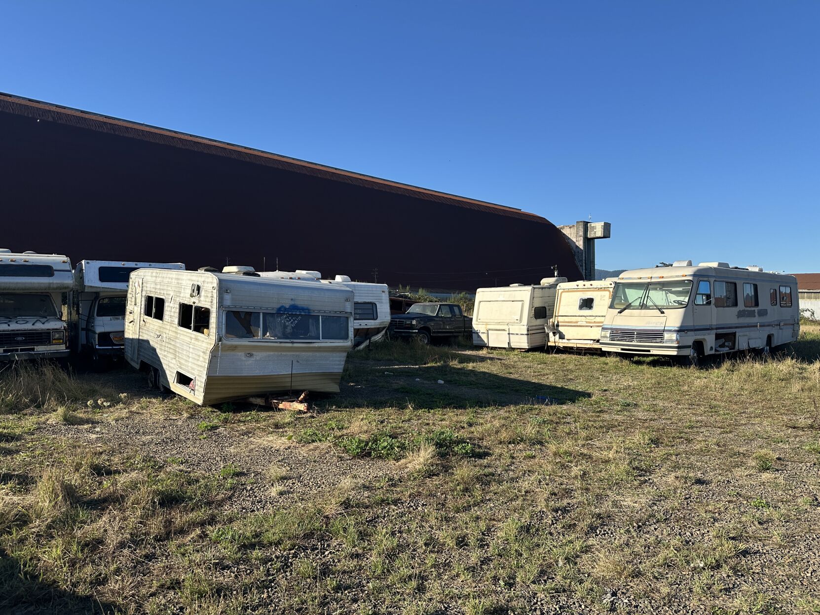 County departments collaborate on abandoned RV removal | News ...