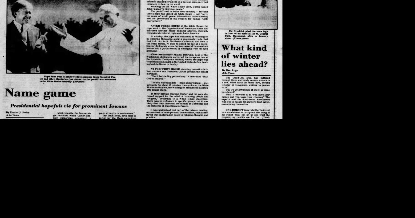 Headlines: "Carter hails 'peace pilgrim'" | Archives | timegoggles.com