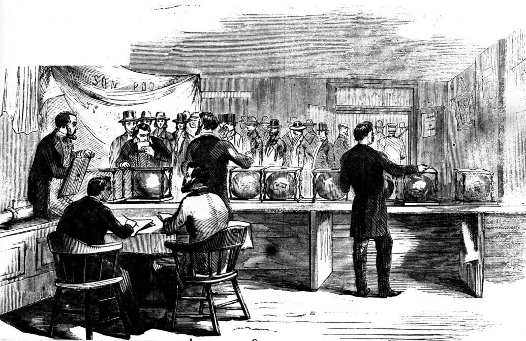 Photos: U.S. voters have used a variety of methods through the years ...