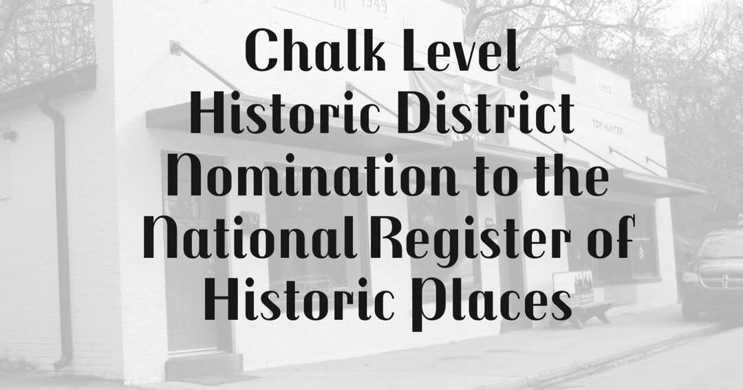 Public meeting set on Chalk Level Historic District nomination | News ...