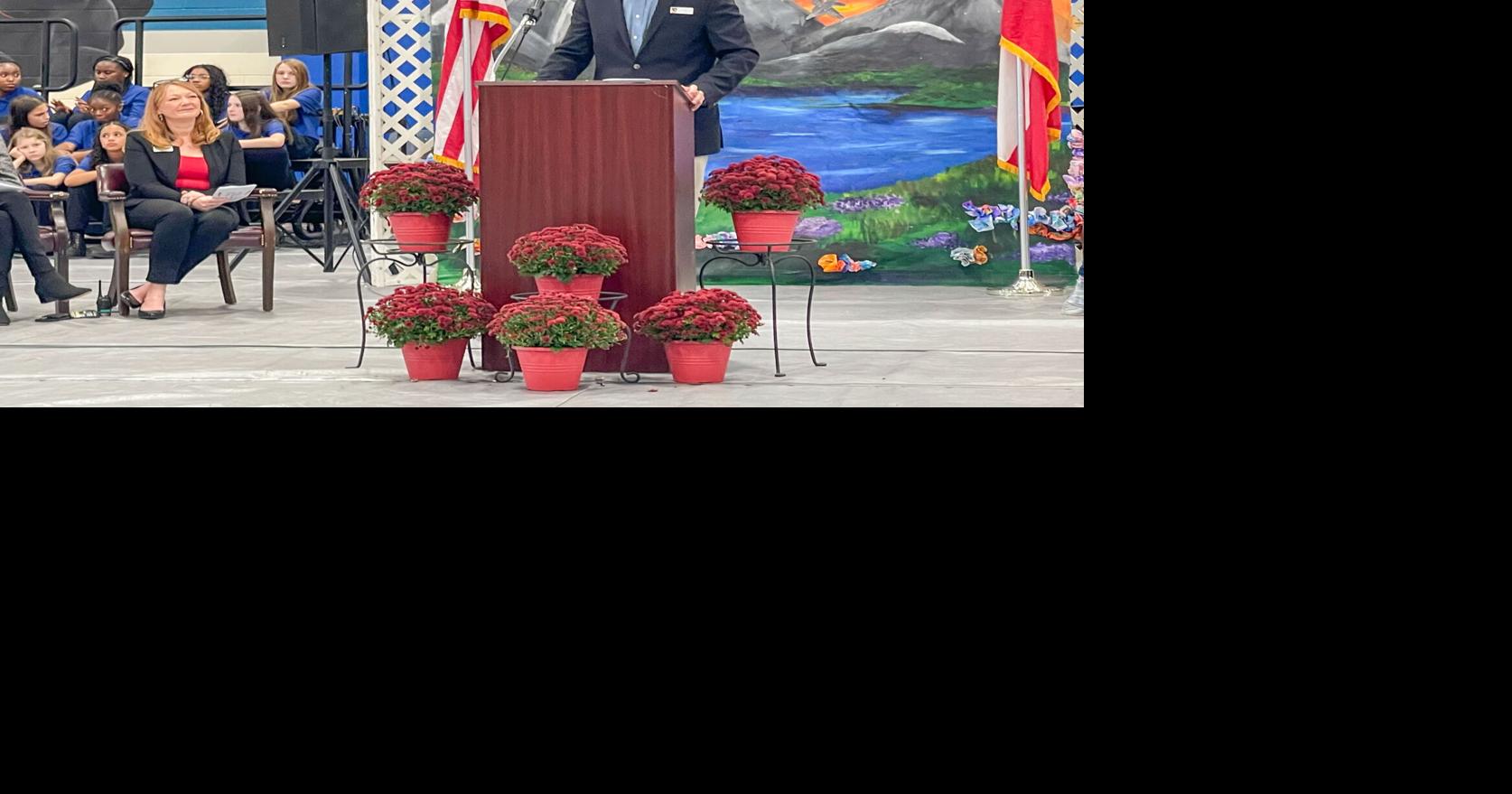 Retired colonel shares message of sacrifice and service at Veterans Day ...