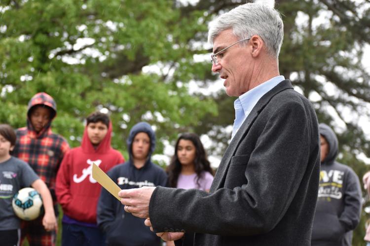 Arbor Day event at Eastside includes celebration of former principal ...