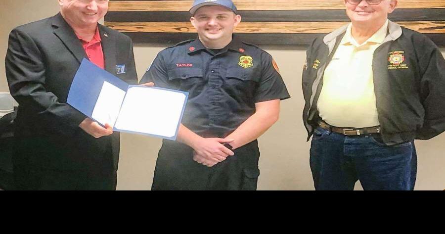 Taylor recognized as Fireman of the Year | Local News | times-herald.com