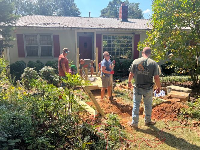 CCFR firefighters build ramp and clear tree debris for father of fallen ...