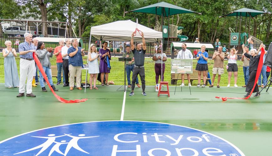 Community celebrates Park of Hope ribbon cutting | Arts & Community ...