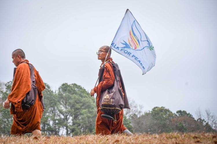 Buddhist monks’ walk for peace to enter Coweta County on Sunday | News ...