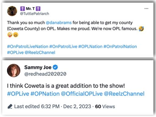 Coweta Sheriff’s Office gets prime-time views with On Patrol: Live ...