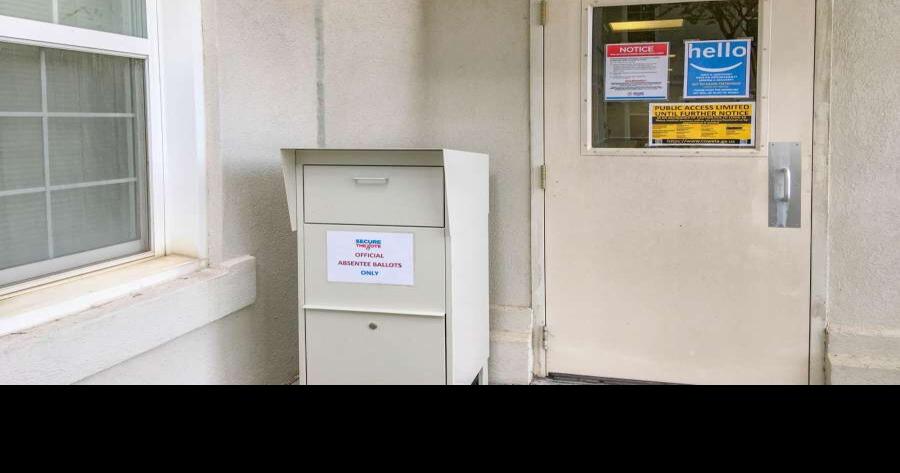 Absentee ballot drop box in place; ballot packing may be confusing ...
