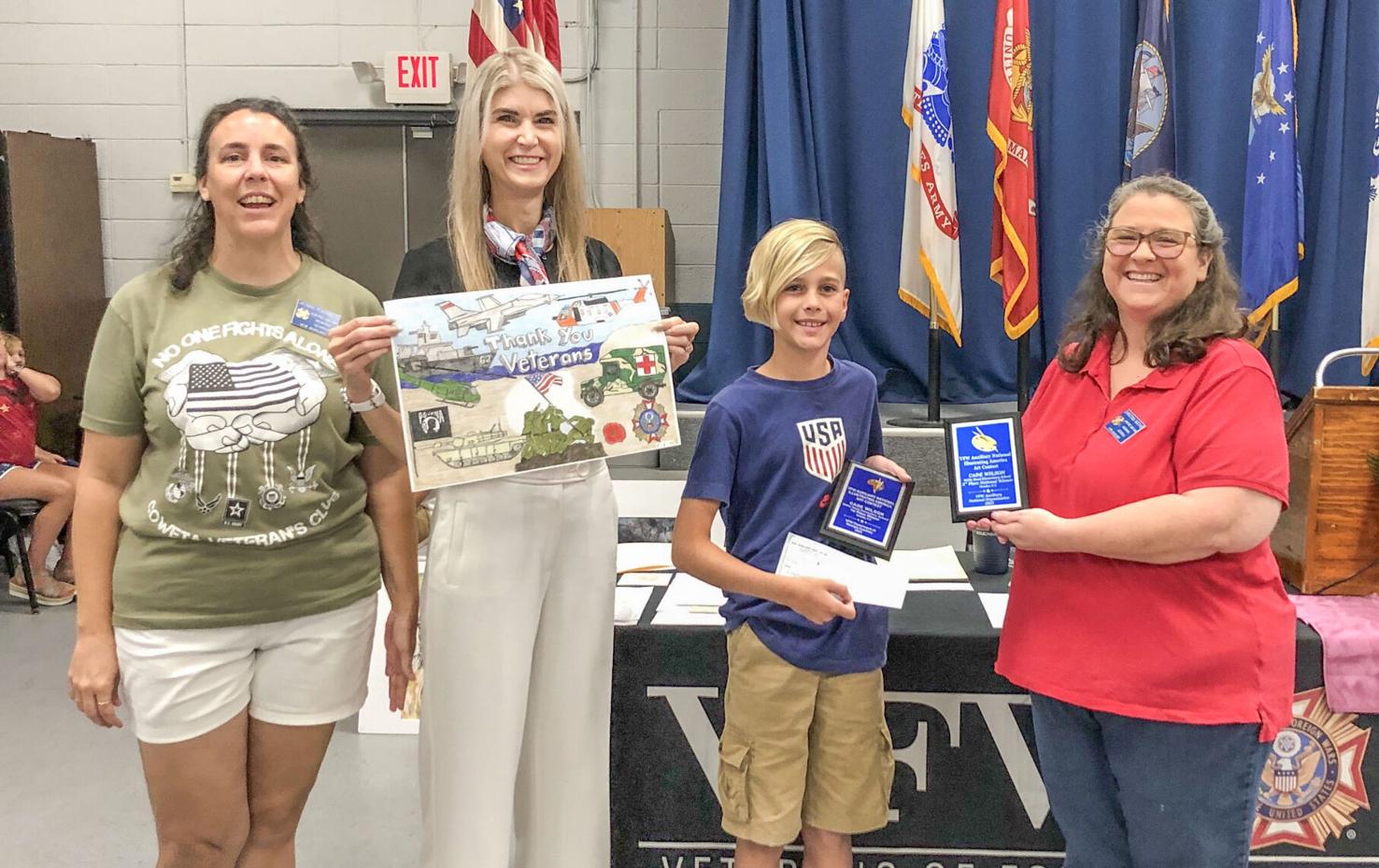 Willis Road student finishes third in national VFW art competition ...