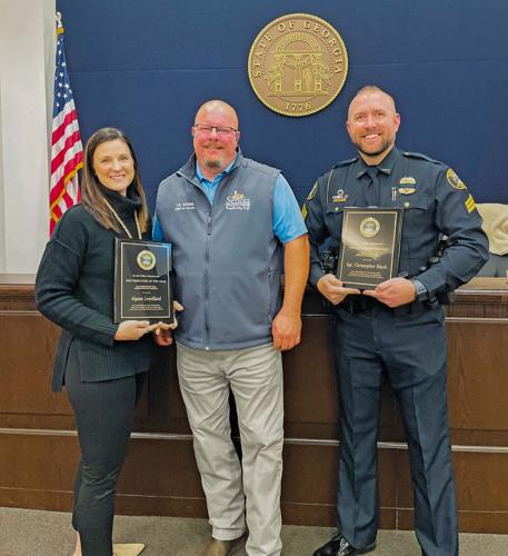 Employee and Officer of the Year for Senoia Police recognized | News ...