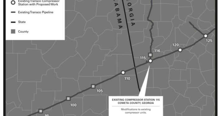 Transcontinental Gas Pipe Line Company, Llc (Transco) Alabama To ...