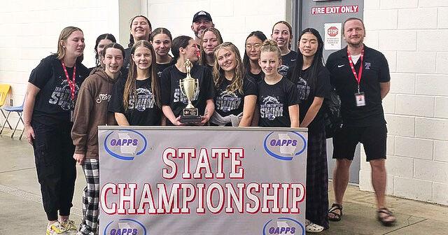 Trinity middle school girls swim team captures 2026 GAPPS state ...