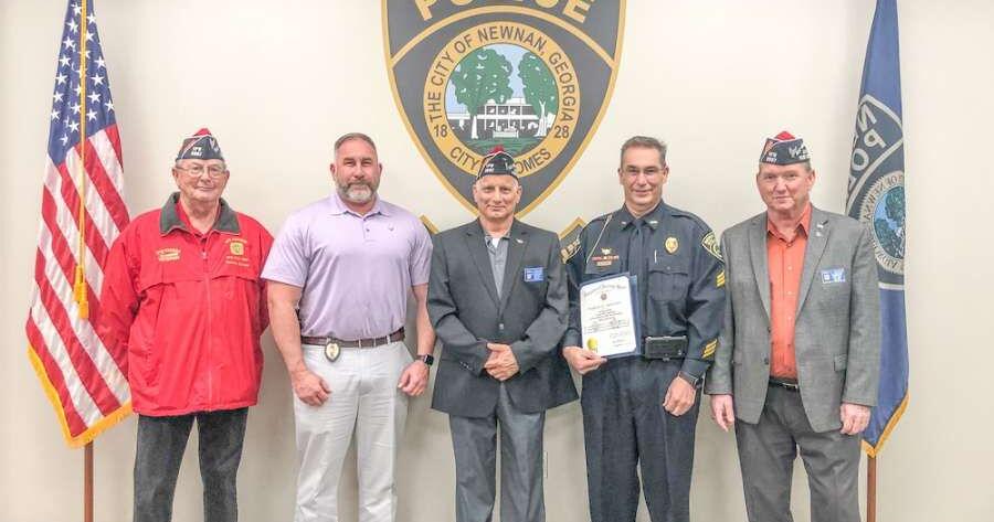 Sgt. Brian Hodges takes first place in VFW Law Enforcement Award ...