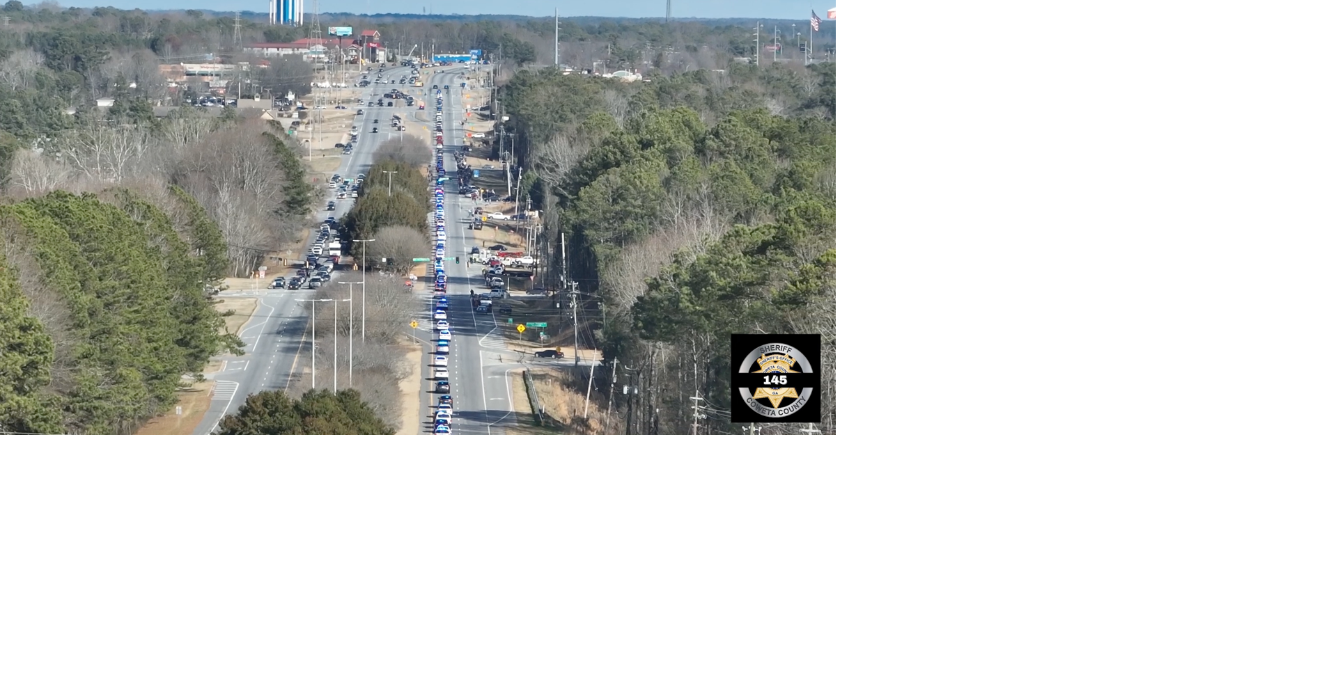 VIDEO: Coweta County Deputy Sheriff Eric Minix procession | News ...