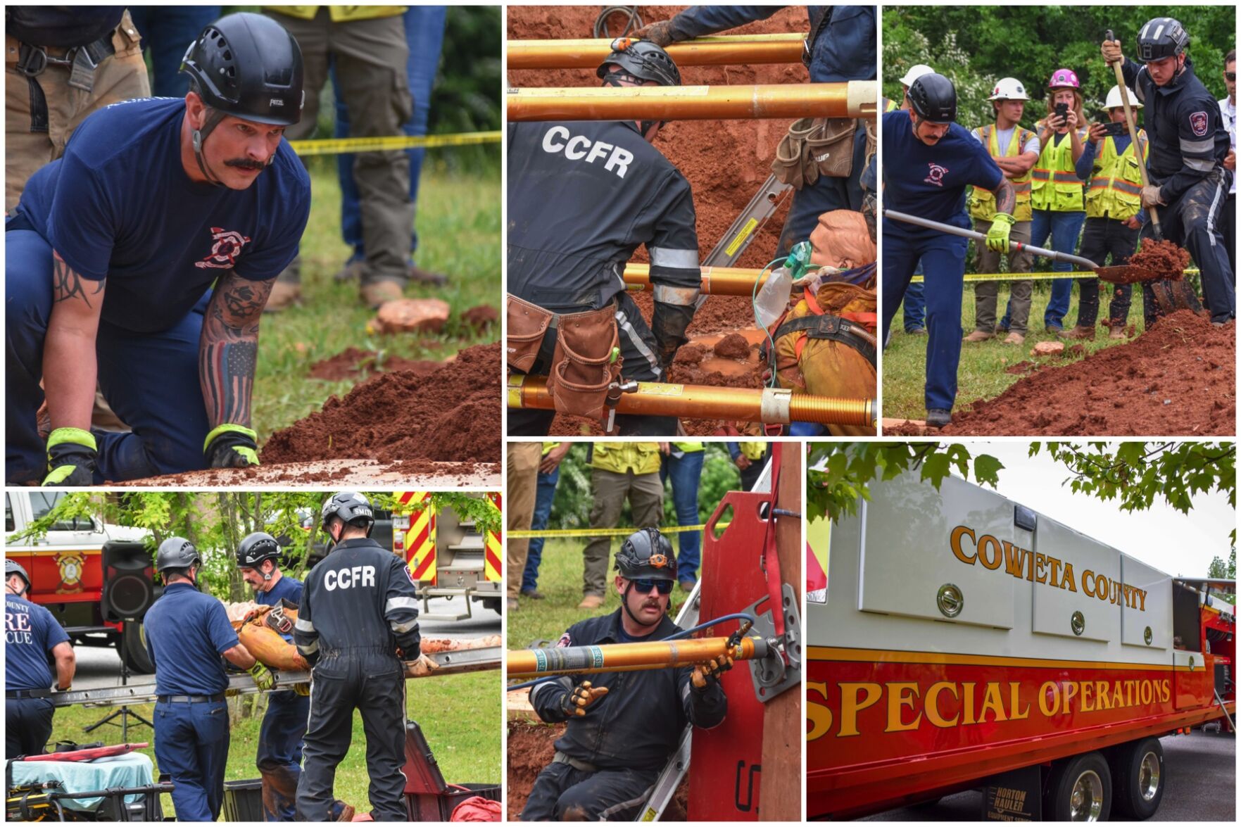 Local first responders highlight deadly trench risks in swift rescue demo | News | times-herald.com