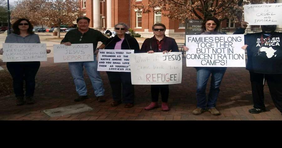 Group protests family separation on Sundays | Local News | times-herald.com