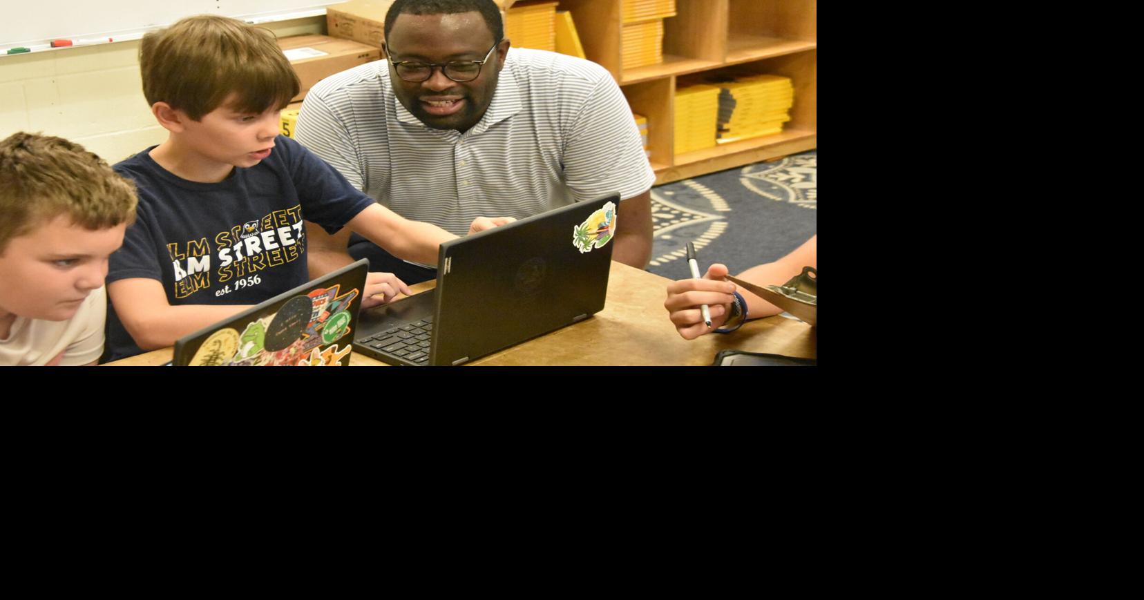 Board of Education member Andrew Copeland begins annual school visits ...