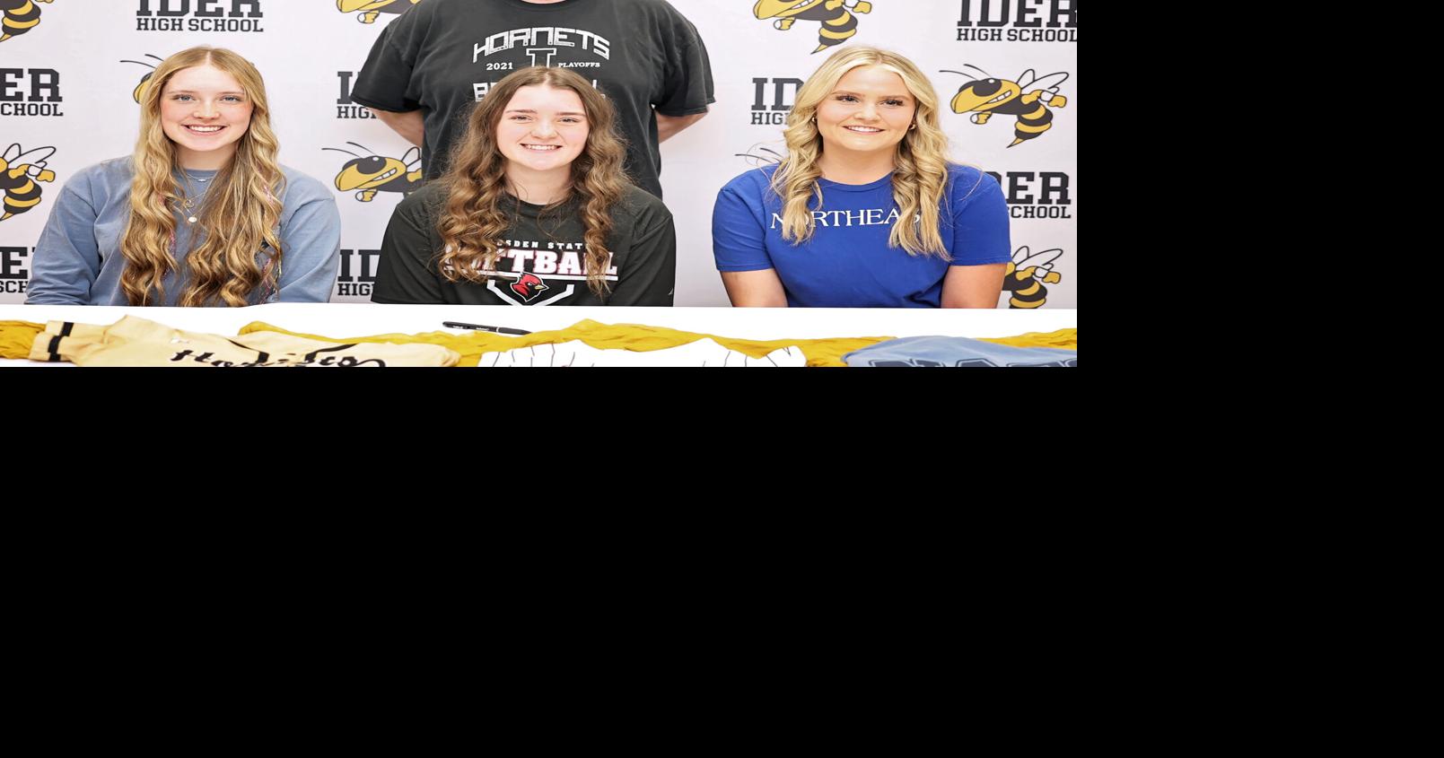 Three from Ider sign scholarships | Sports | times-journal.com