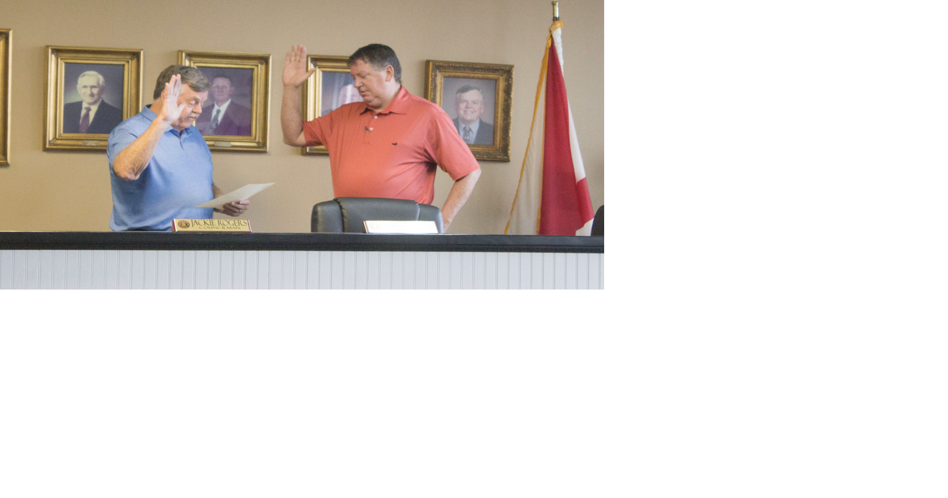 Tim Gilbert swears in | News | times-journal.com