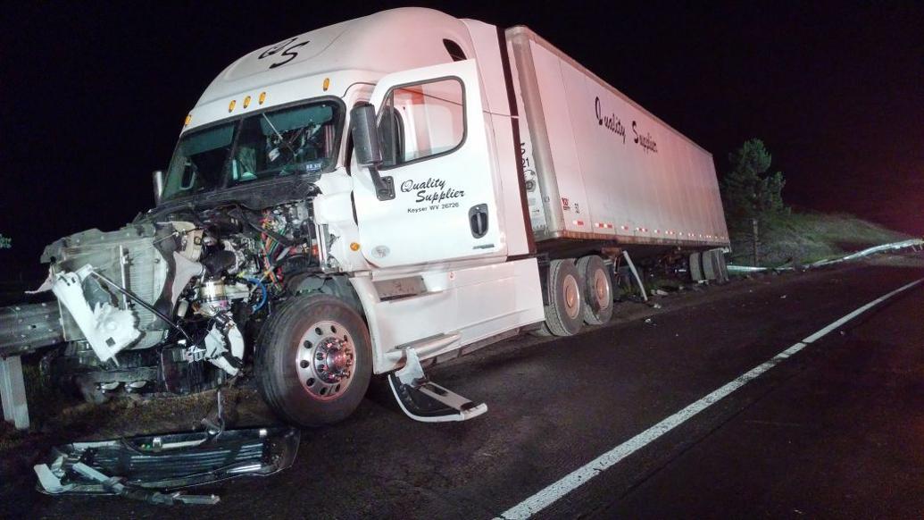 Interstate 68 open after 2 rigs, pick-up truck crash that injured ...