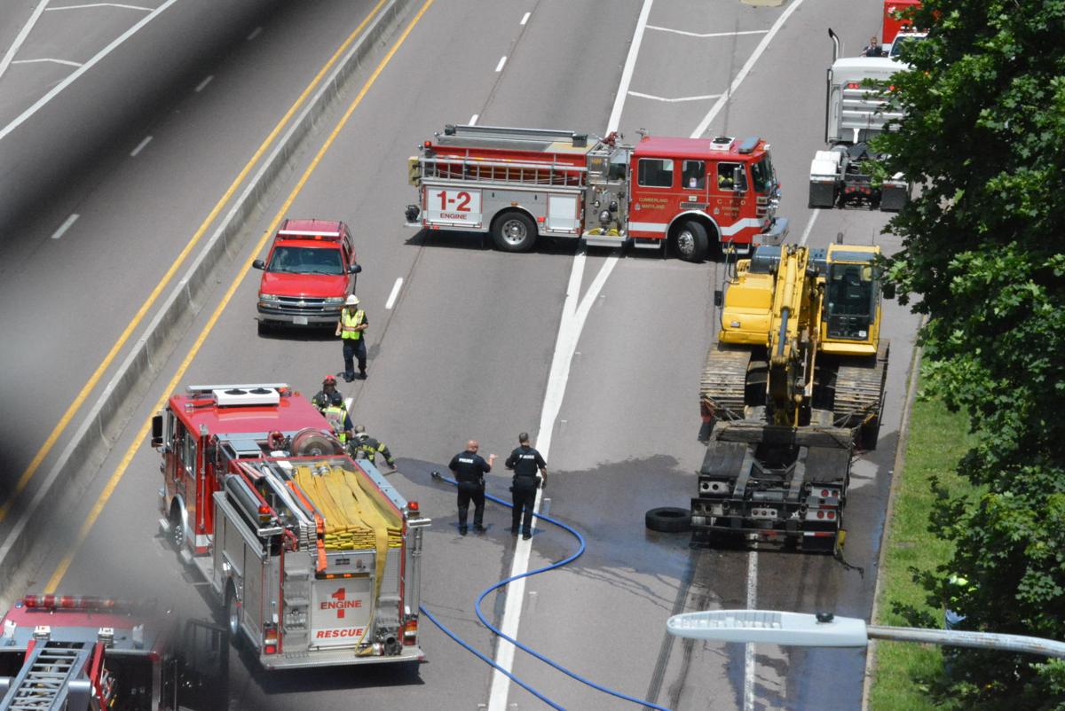 UPDATED: Firefighters battle truck fire on I-68 | Local News | times ...