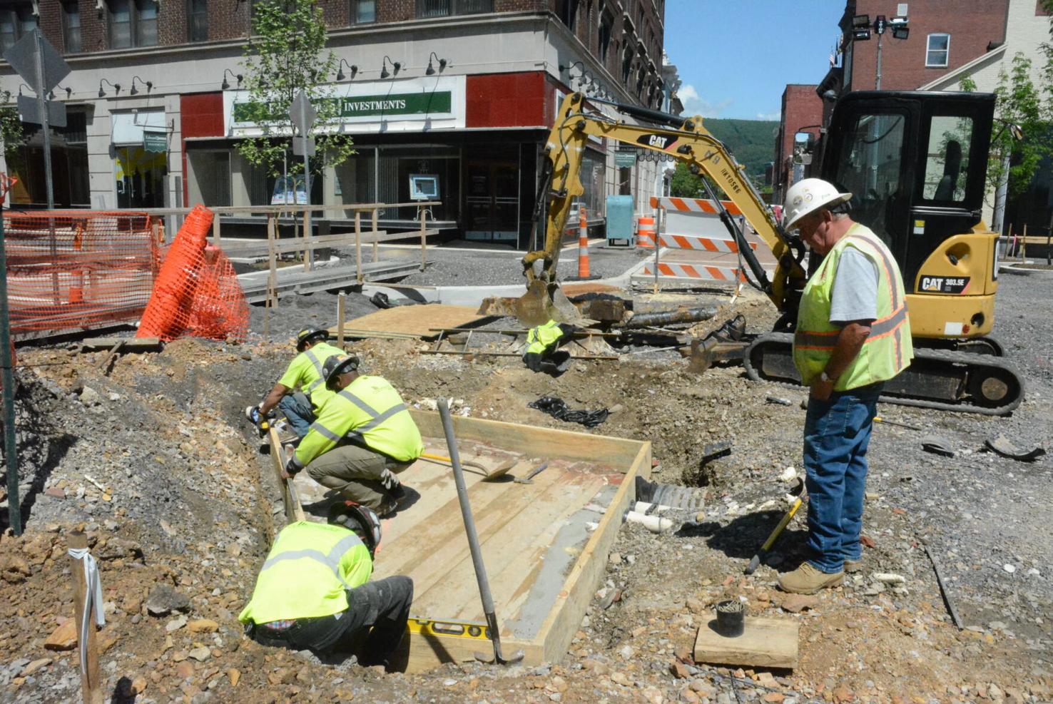 Work progresses on downtown renovation project; grand reopening set Nov ...