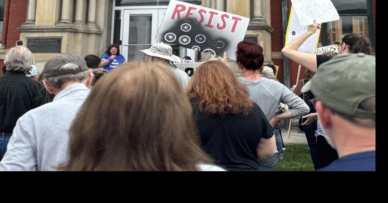 'We want our America back:' Hands-Off protesters rally in city | News ...