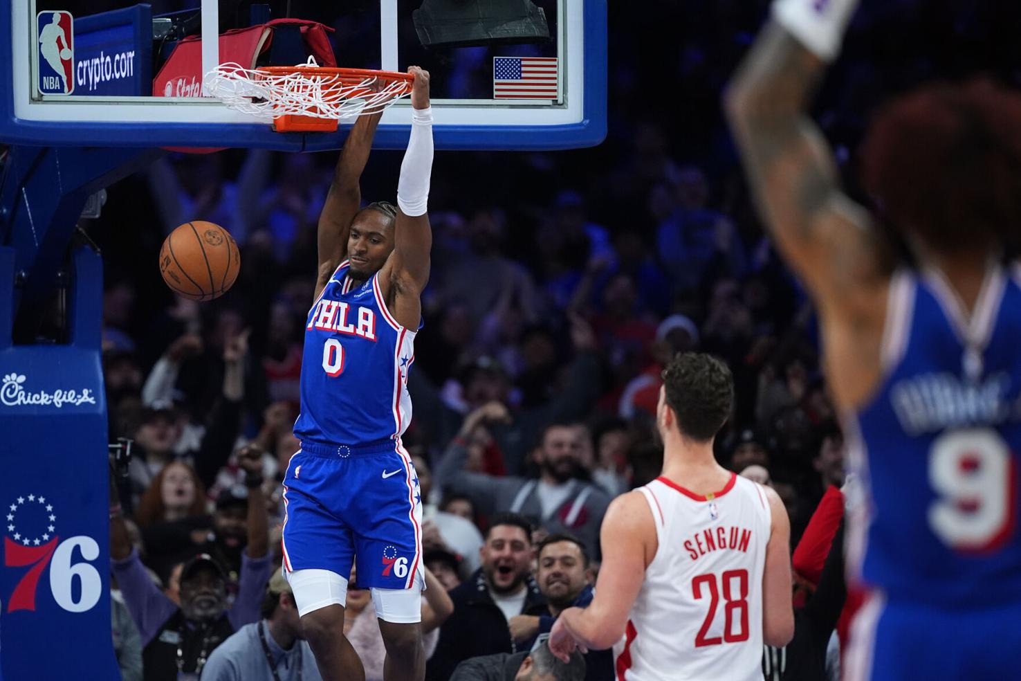 Embiid posts triple-double, Maxey scores 36 as 76ers beat Rockets in OT ...