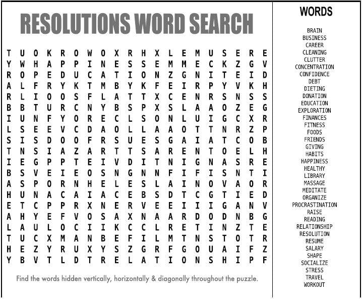 WORD SEARCH | Puzzles | timesargus.com