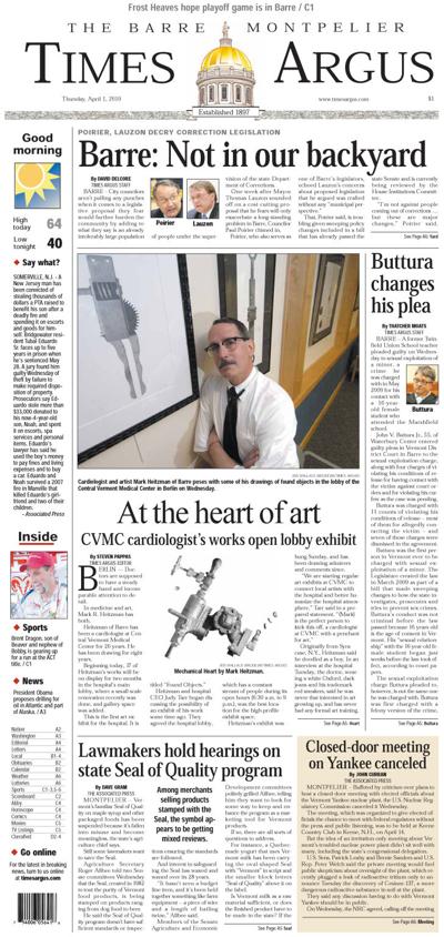 Today's Front Page | News | timesargus.com