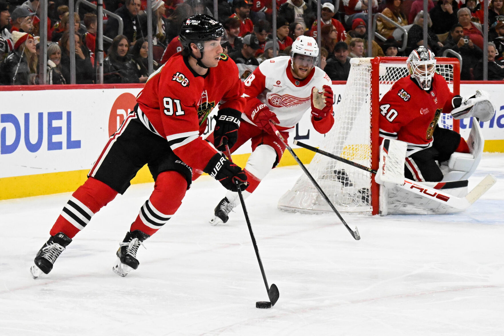 Frank Nazar practices with the Blackhawks, could return this week | Pro ...