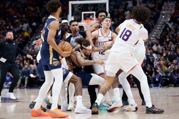 Pelicans guard Jose Alvarado and Suns center Mark Williams ejected after fight | Pro National ...