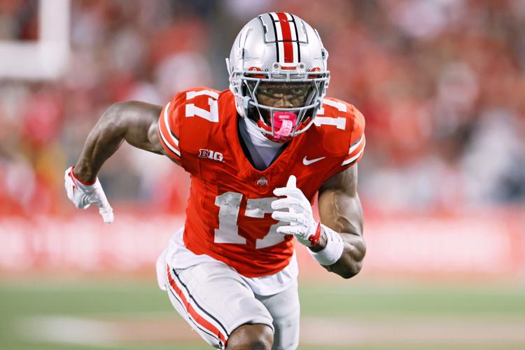 Ohio State's Carnell Tate declares for NFL draft after standout season ...